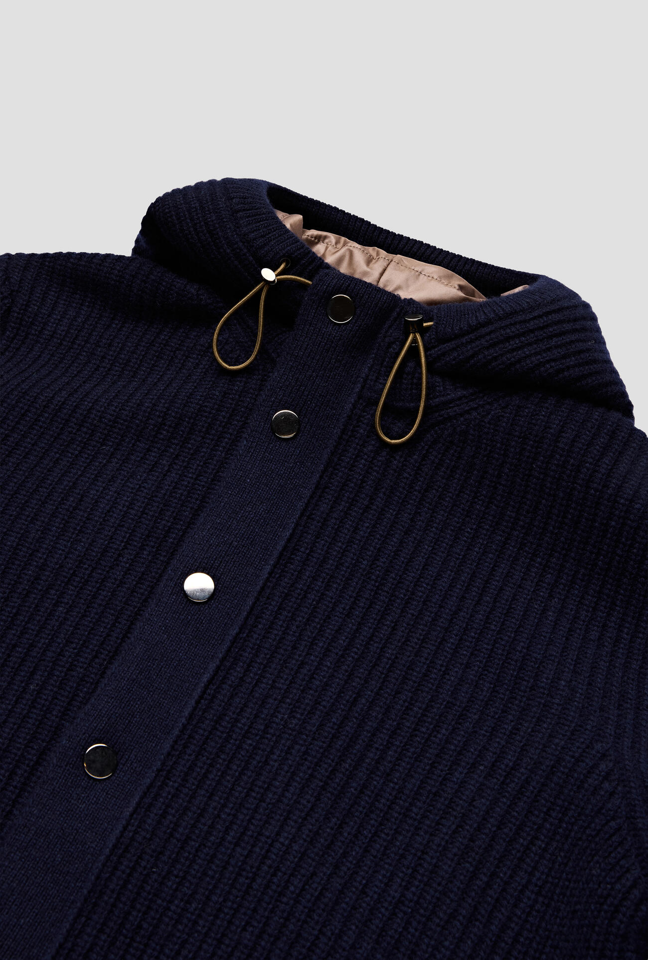 Padded knitted jacket ROYAL RED | Ferrante