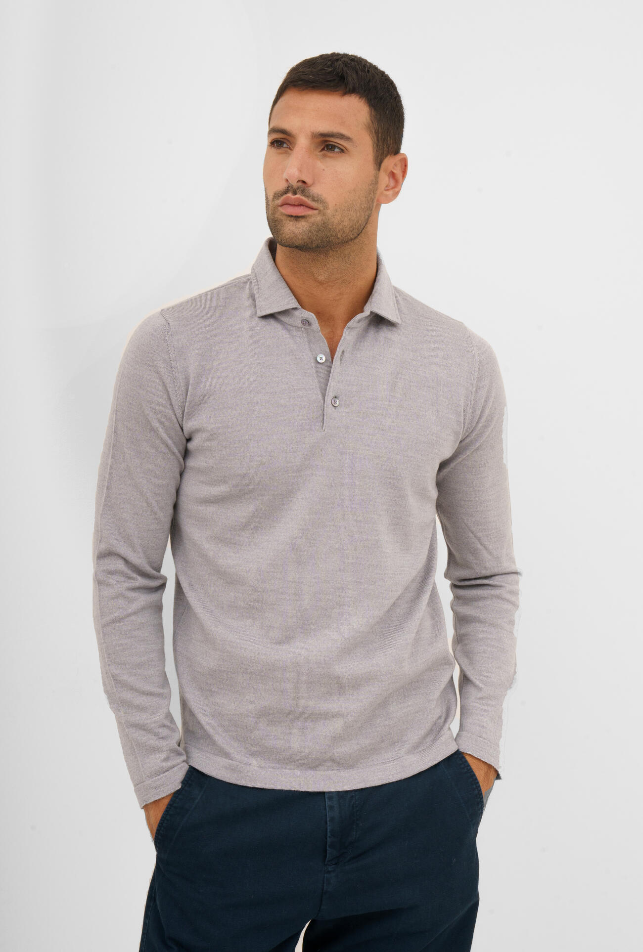 Polo in maglia con collo a camicia da Uomo Modello POLO | Collezione ...